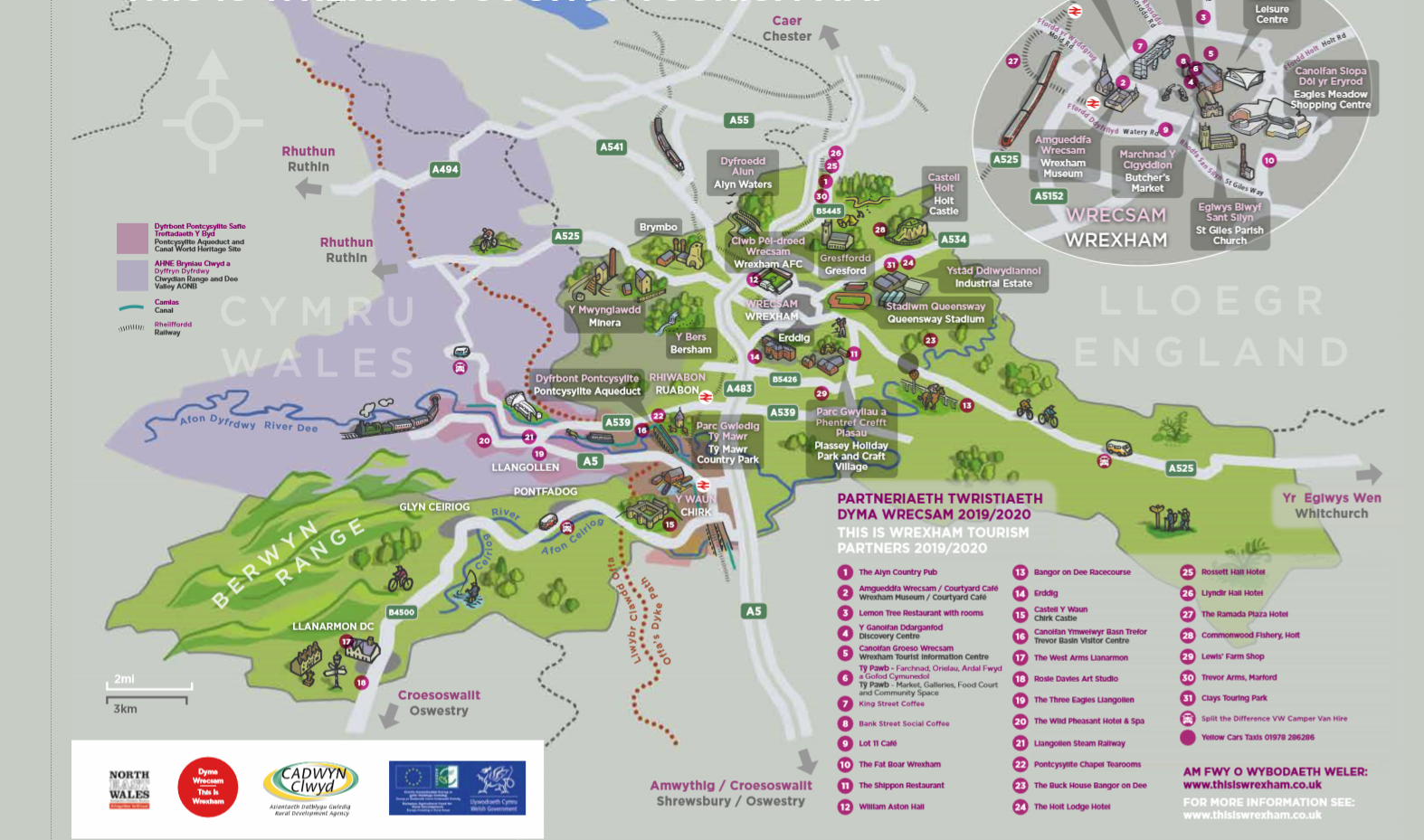New visitor maps and itineraries launched - Cadwyn Clwyd